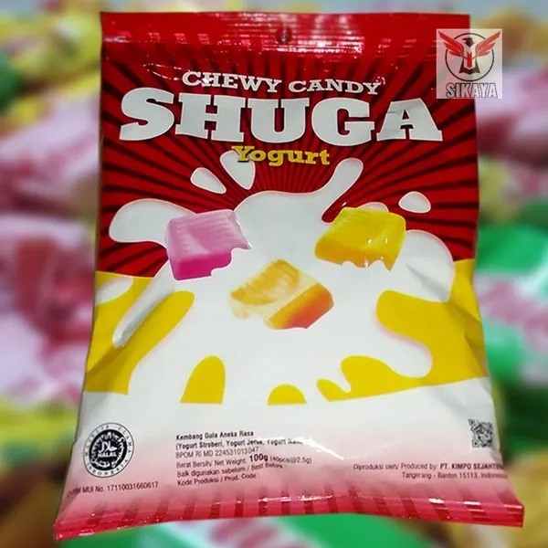 Permen SHUGA Chewy Candy Yogurt 100g (40 Pcs) | Lazada Indonesia
