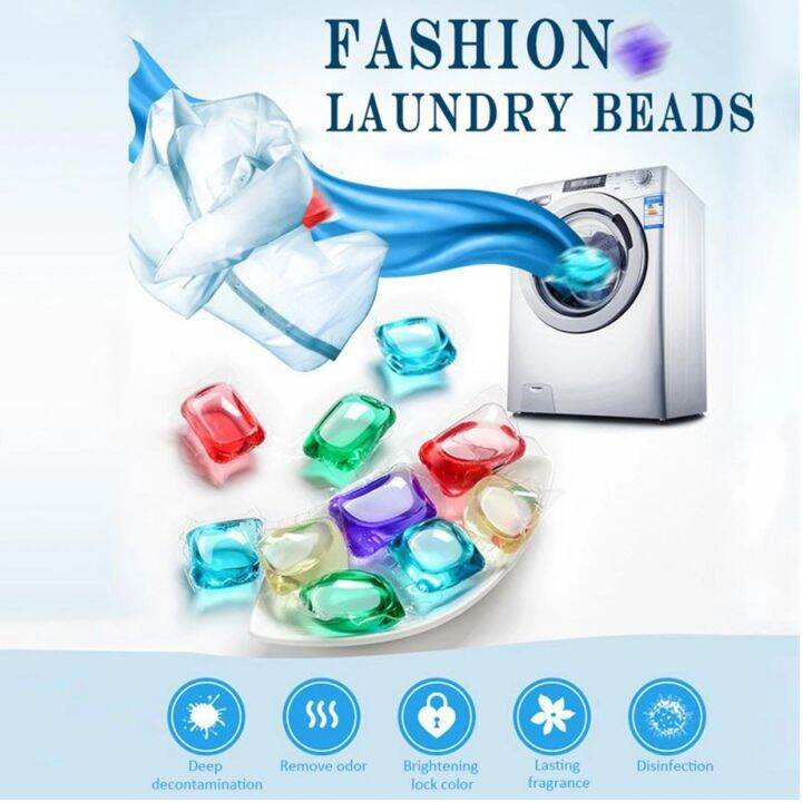 Laundry Detergent Capsule Pod Balls Lasting Fragrance Cleaner Capsules ...