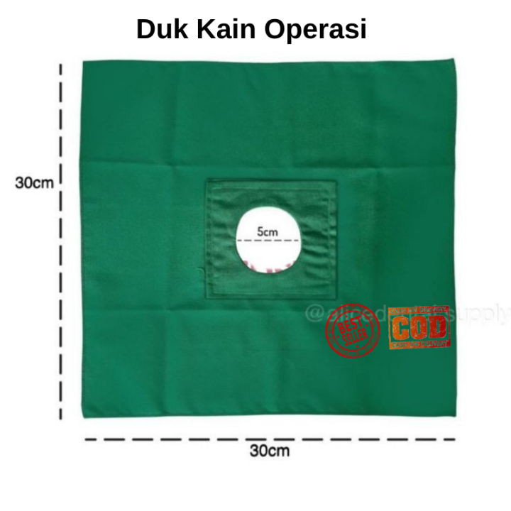 [DISKON] Duk Kain Operasi Lubang Bolong Bedah Gigi Minor 30x30cm ...