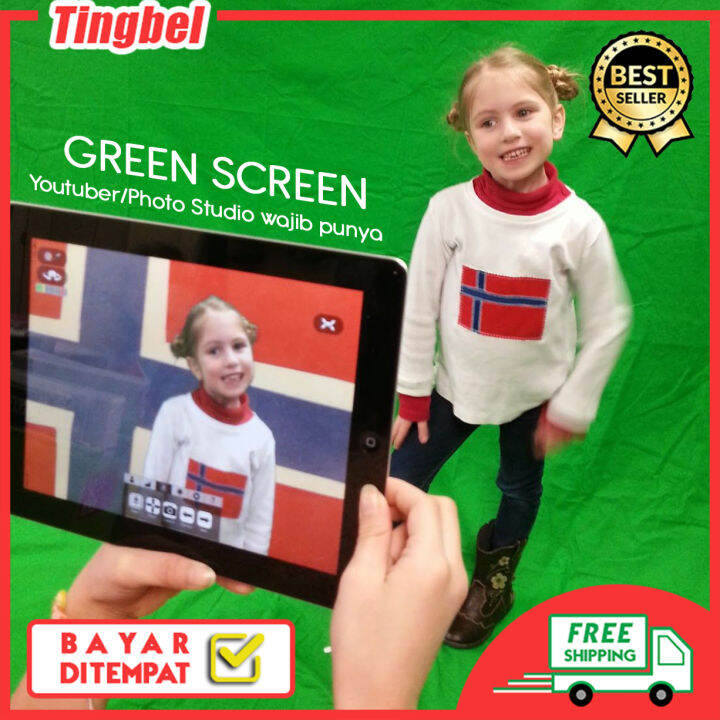 [3 Meter] Green Screen Youtuber Photographer Gamer Background Studio ...