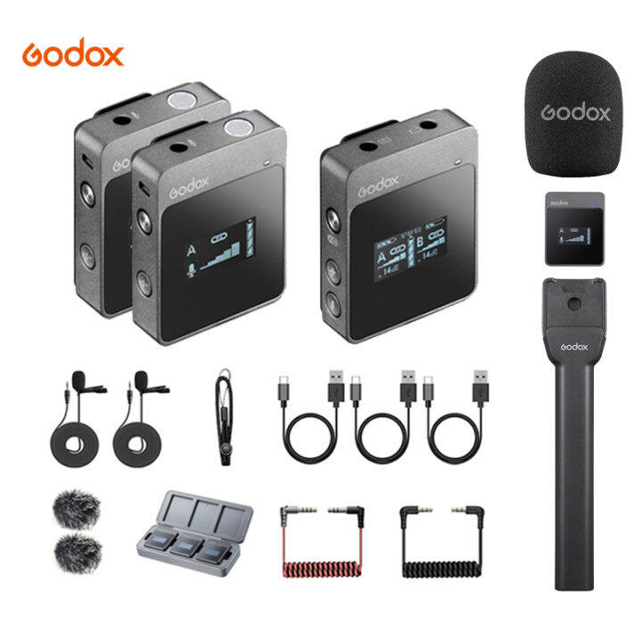 Godox Microphone Bluetooth MoveLink M1 M2 2.4GHz Wireless Lavalier PC ...