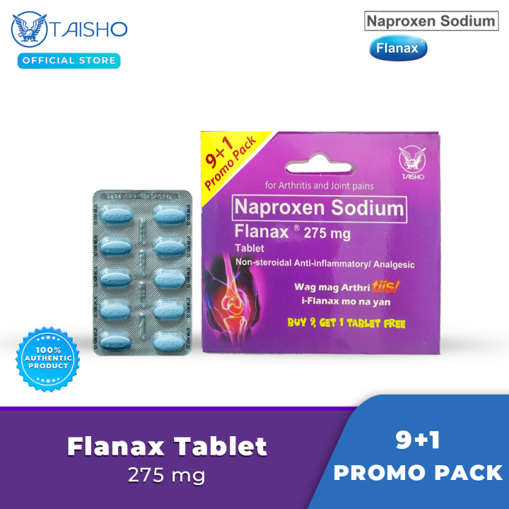 Flanax 275mg Tab 9+1 PROMO PACK 1's | Lazada PH