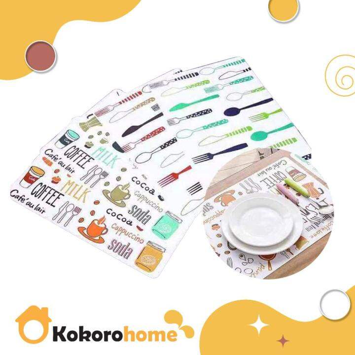 KOKORO Plate Pad Kitchen Placemats Dinner Table Mats Table Decoration ...