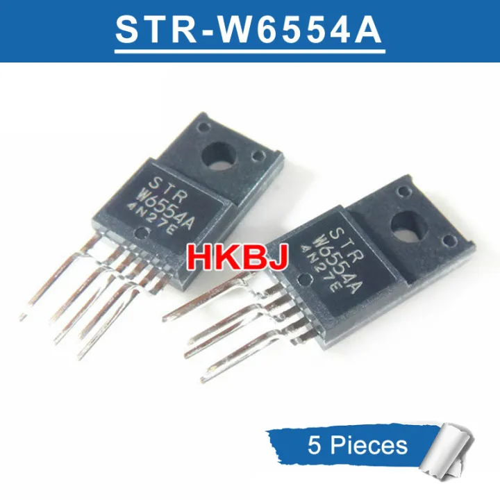 5pcs STR W6554A TO-220F-6 STRW6554A STR-W6554A TO220F-6 TO-220F Power ...
