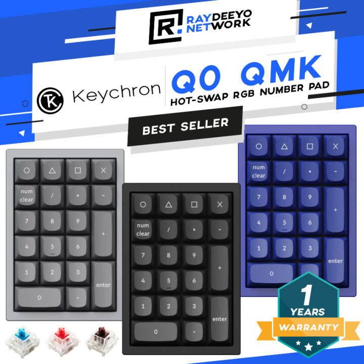 Keychron Q0 QMK Custom Number Pad [Numpad/Type-C/Hot-swappable ...