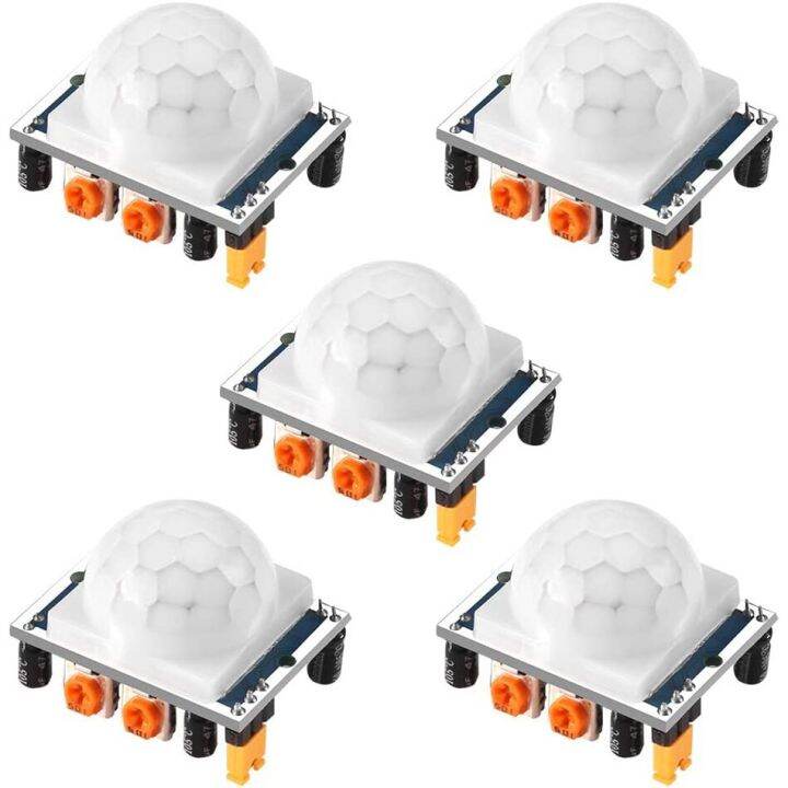 5pcs HC-SR501 ปรับ IR Pyroelectric อินฟราเรด PIR Motion Sensor เครื่อง ...