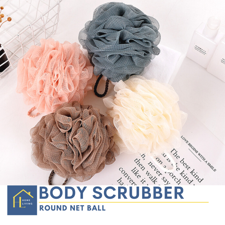 Round Body Scrubber Net Washing Ball - Bath Shower Net Ball for ...