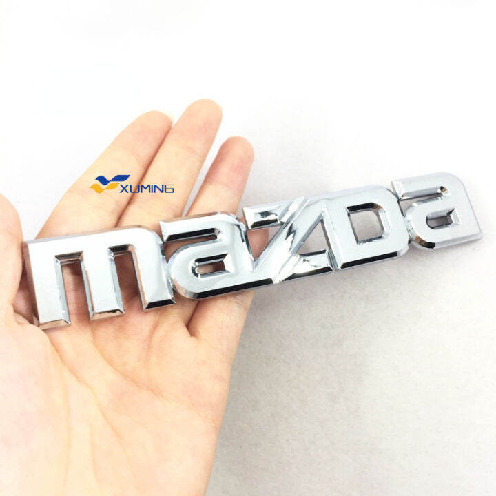 1 x ABS Chrome MAZDA Letter Logo Car Auto Rear Trunk Emblem Sticker ...