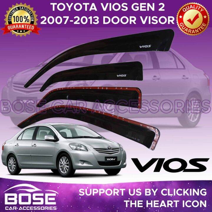 selling Injection type Toyota Vios Batman Gen 2 Door Visor / Rain Visor ...
