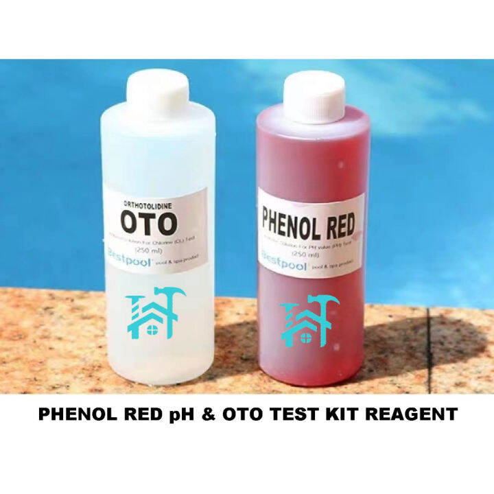 PHENOL RED & OTO SWIMMING POOL TEST KIT REAGENT 250ml | Lazada PH