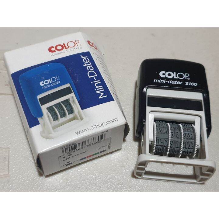 COLOP "PAID" / "RECEIVED" Stamp With Date Self Ink, Cop Getah Paid dengan tarikh S160-L1/L2 | Lazada