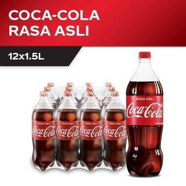 Coca-Cola Rasa Asli PET 12 x 1.5L | Lazada