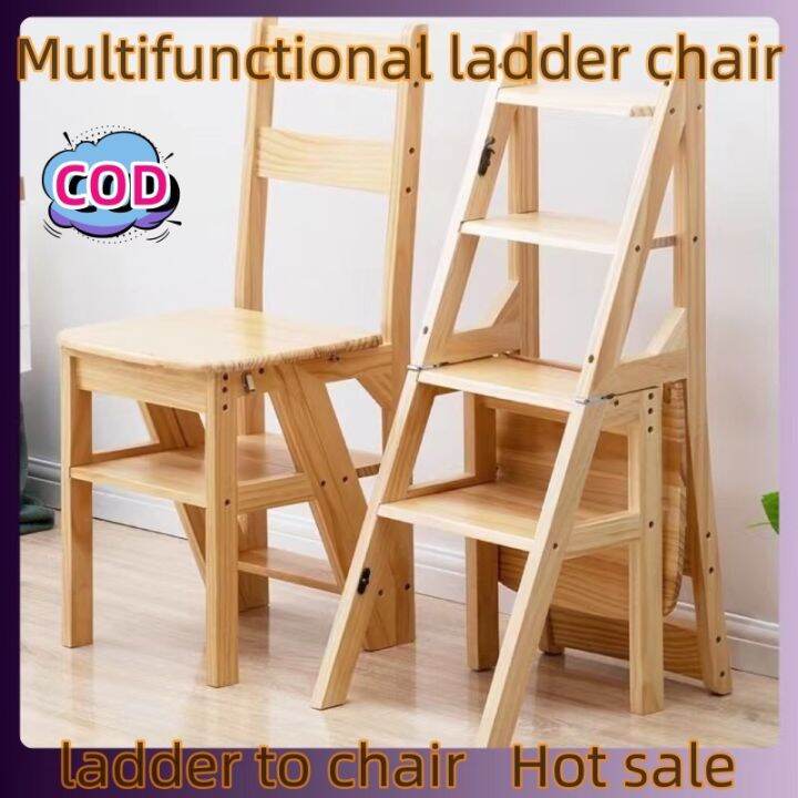Ladder chair high load-bearing Can mobile step Stool Ladder folding ...