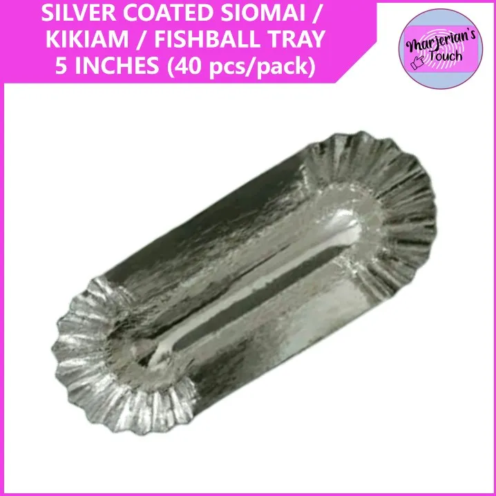 SILVER COATED SIOMAI TRAY / KIKIAM TRAY / FISHBALL TRAY 5 INCHES ...