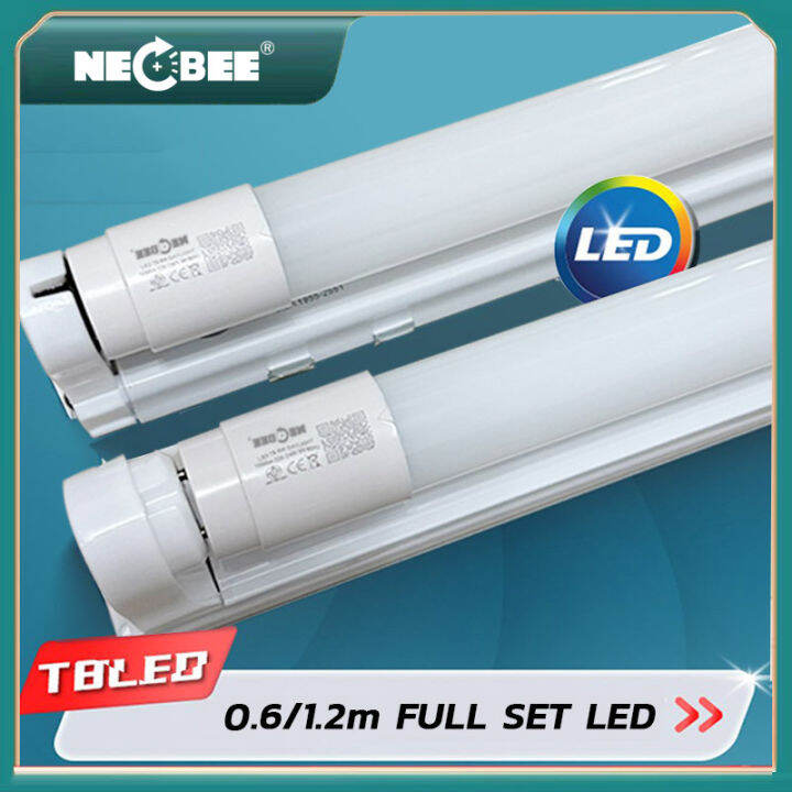 T8LED ชุดหลอดไฟLED และ หลอดLED พร้อมราง 9W / 18W T8 FULL SET แสงขาว หลอดไฟแอลอีดี หลอดสั้น/ยาว ...