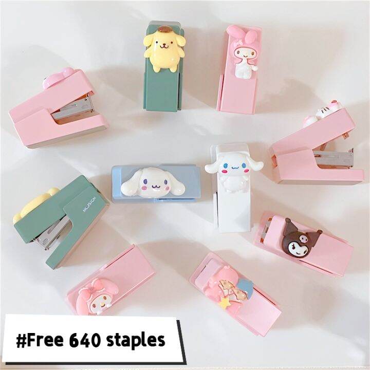 Kuromi Stapler Student Use Mini Small Stapler Portable Multifunction Binding Machine Children ...