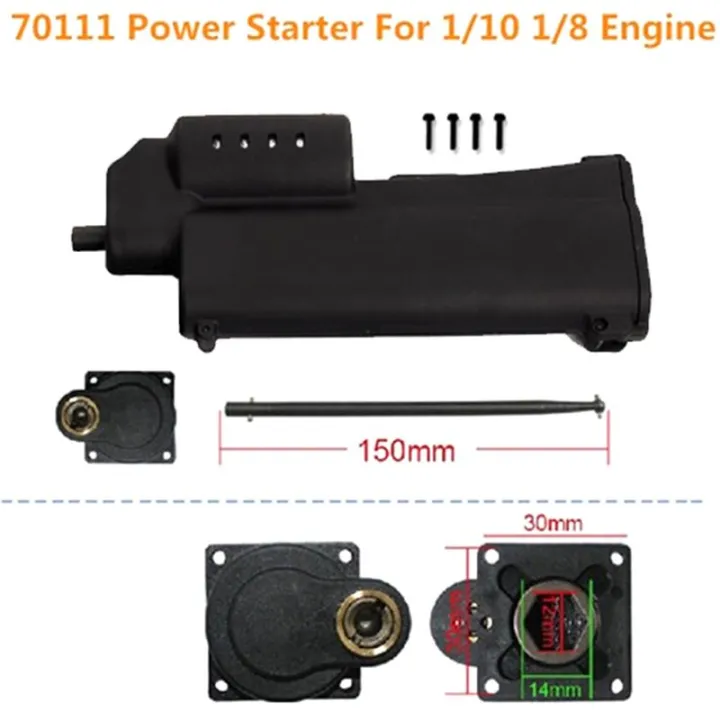 Galaa 70111ไฟฟ้าเริ่มต้นสำหรับ Vertex 16 18 HSP 1:10 Nitro RC รถบรรทุก ...
