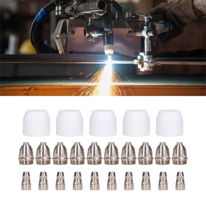 Plasma Cutting Torch Consumables Easy To Install Electrode Nozzles Cups ...