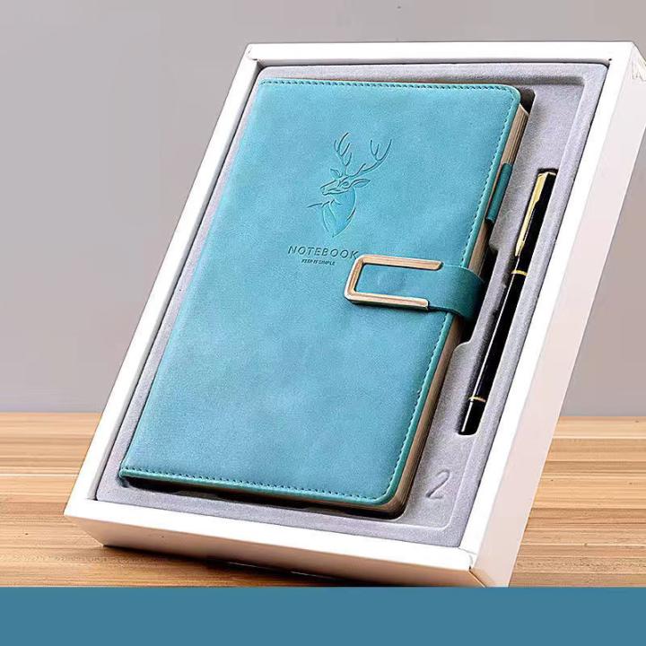 [Best Christmas gifts] Notebook set 416 pages A5 Faux leather thick ...