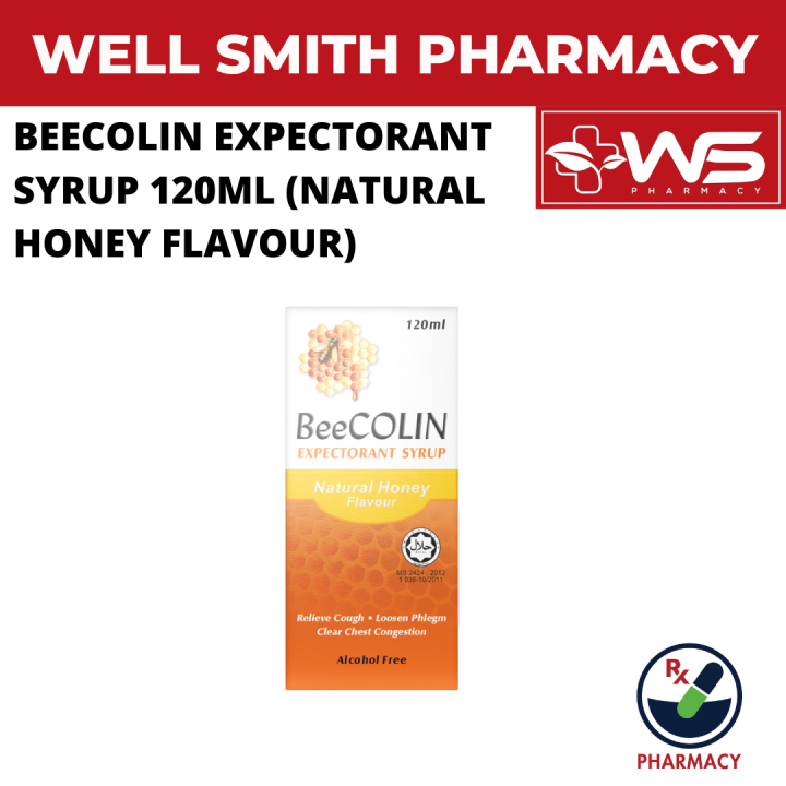 BEECOLIN EXPECTORANT SYRUP 120ML (NATURAL HONEY FLAVOUR)(RELIEVE COUGH ...