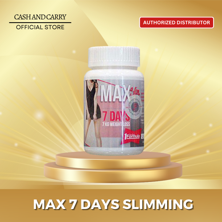 Max Slim 7 Days Diet Slimming Capsule 30 Capsules Fats Weight Loss ...