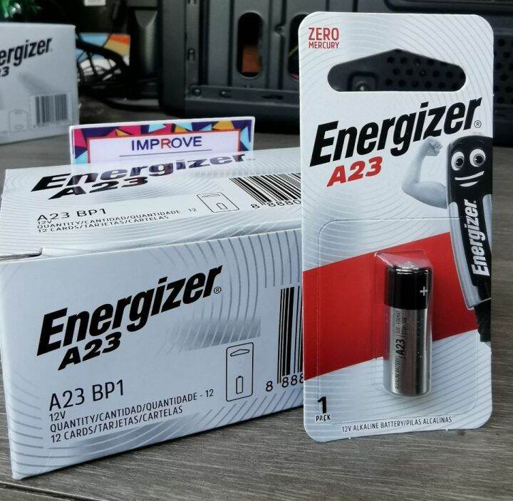 Energizer 23A (A23 ) Alkaline Battery ถ่านอัลคาไลน์ 12V (1 ก้อน) เอ็นเน ...