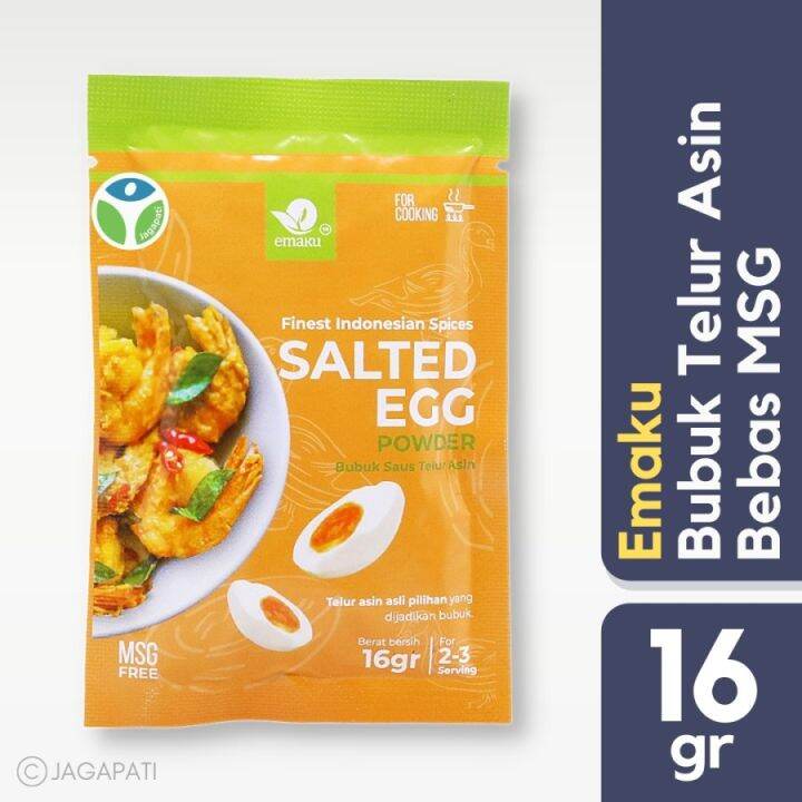 Emaku - Salted Egg Powder (sachet) - Bumbu Telur Asin - Bumbu Masak ...