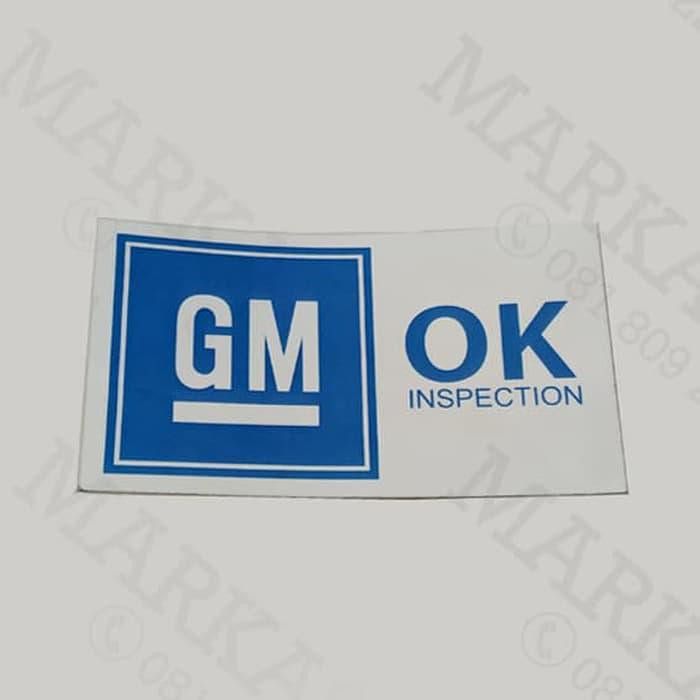 Stiker / Sticker GM General Motor Inspection OK | Lazada Indonesia Stiker / Sticker GM General Motor Inspection OK | Lazada Indonesia