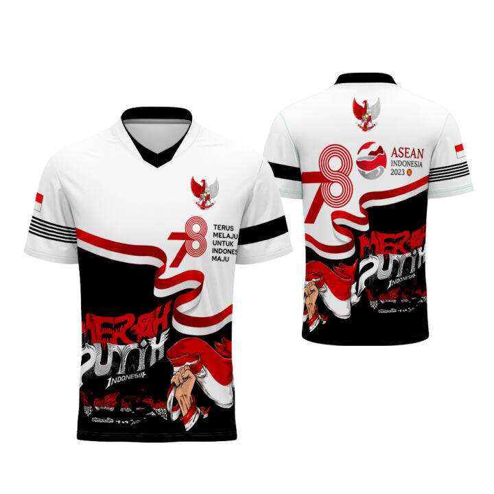 Jual Baju Kaos Hut Ri Ke-78 2023 17 Agustus Dirgahayu Republik Indonesia KTT Asean Indonesia ...