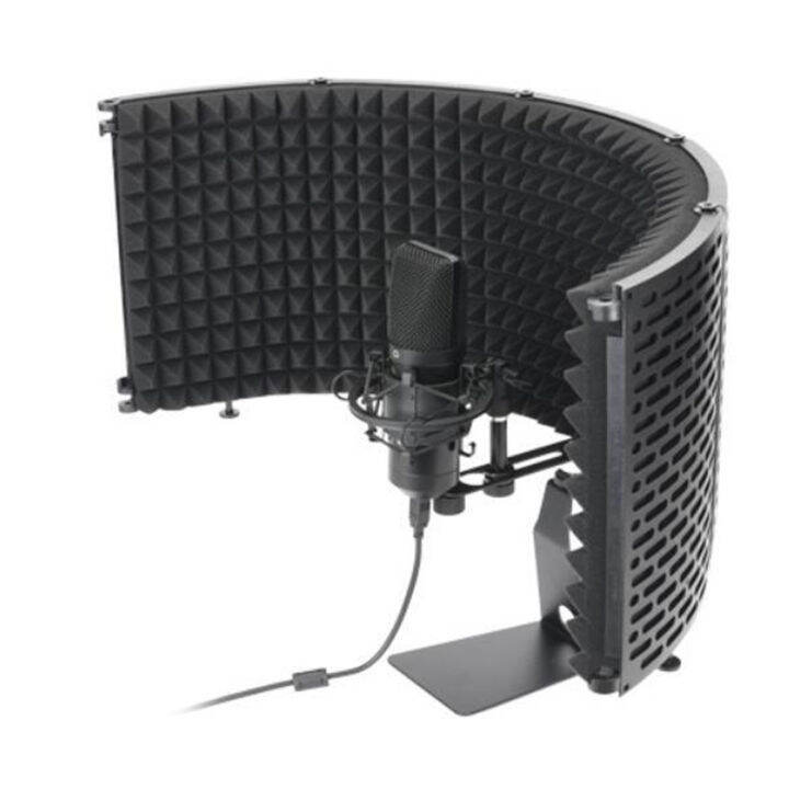 LazaraSport Microphone Isolation Shield with Stand Vocal Booth & Studio ...