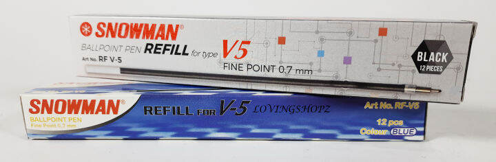 Refill Snowman Utk V5- Isi Ulang Pulpen Snowman V5, Refill Ballpoin ...