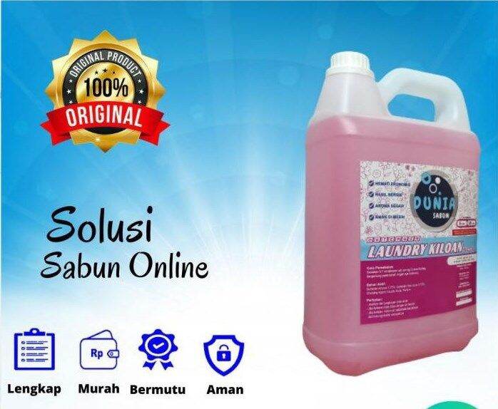 Dunia Sabun Cairan Detergen Laundry Cair 1 Liter (Kemasan Botol Plastik ...