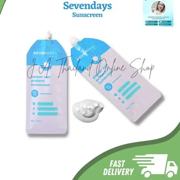 Sevendays Power Sun Protect Sunscreen SPF40 in 50g sachet | Lazada PH