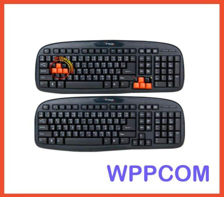 แป้นพิมพ์ ไทย-อังกฤษ คีย์บอร์ด USB มีสาย Keyboard Signo USB KB-716 / KB ...