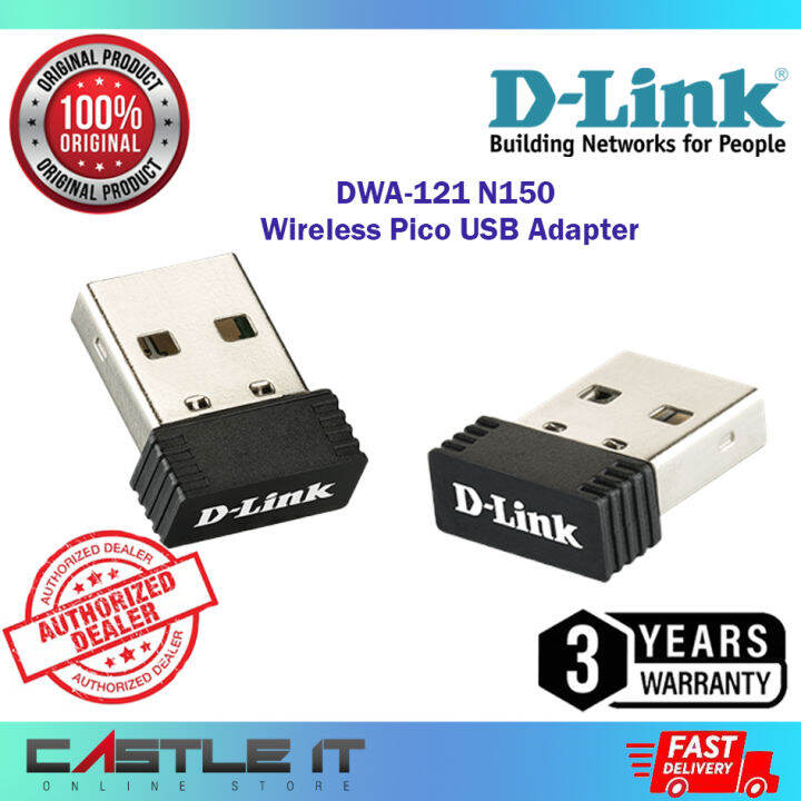 D-LINK DWA-121 HIGH SPEED PICO WIRELSS N150 NANO MINI SIZE USB WIFI ...