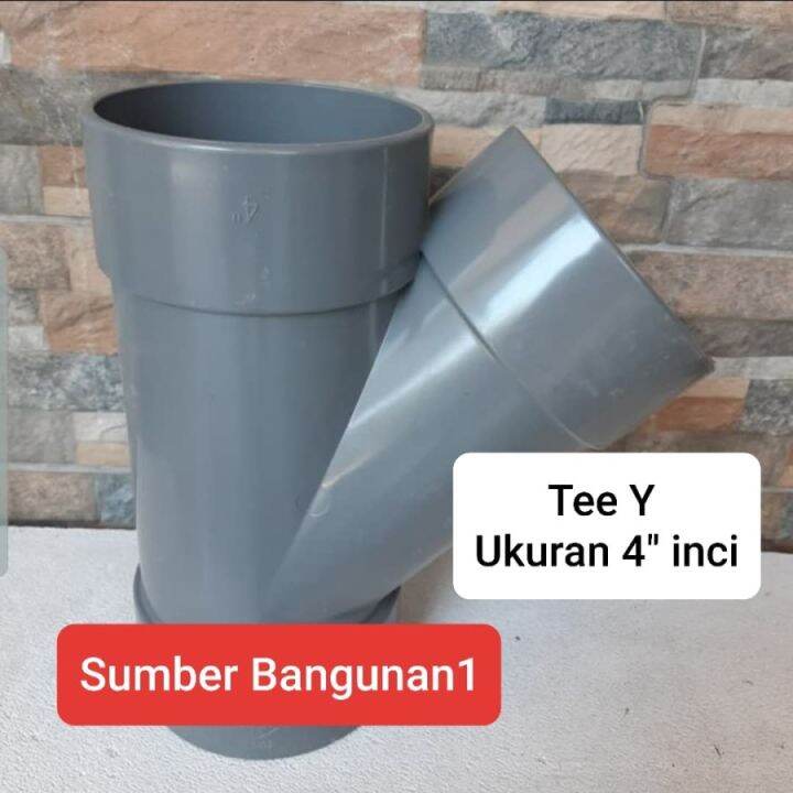 Tee way 4" T Y 4 inci sambungan pipa pralon | Lazada Indonesia
