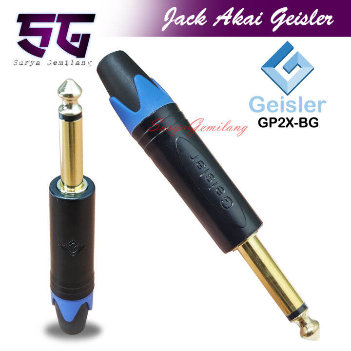 Jack Akai Mono Geisler GP2X-BG Jak Mic Connentor Jek Microphone Gitar ...