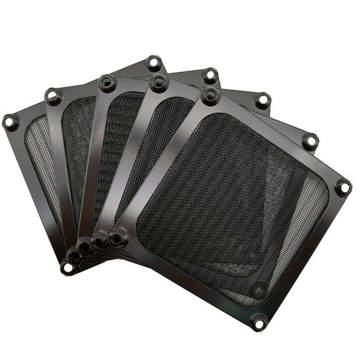 5 PCS Computer Fan Filter Grills Aluminum Dustproof Cover Dust Filter ...