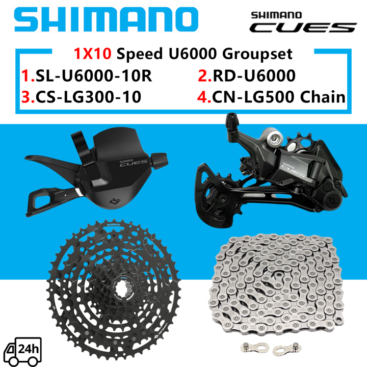 SHIMANO CUES U6000 10 Speed Groupset 1X10 Speed Mountain Bike U6000 Right Shifter Rear ...