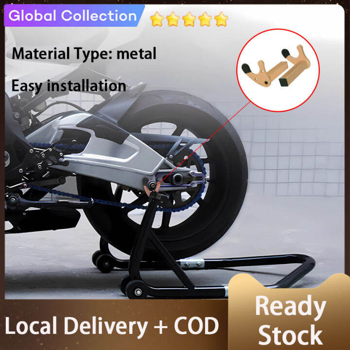Motorcycle Bike Stands Swing Arm Lift Wheel Support Frame Stand U-Style Tripod Hooks Hook Local ...