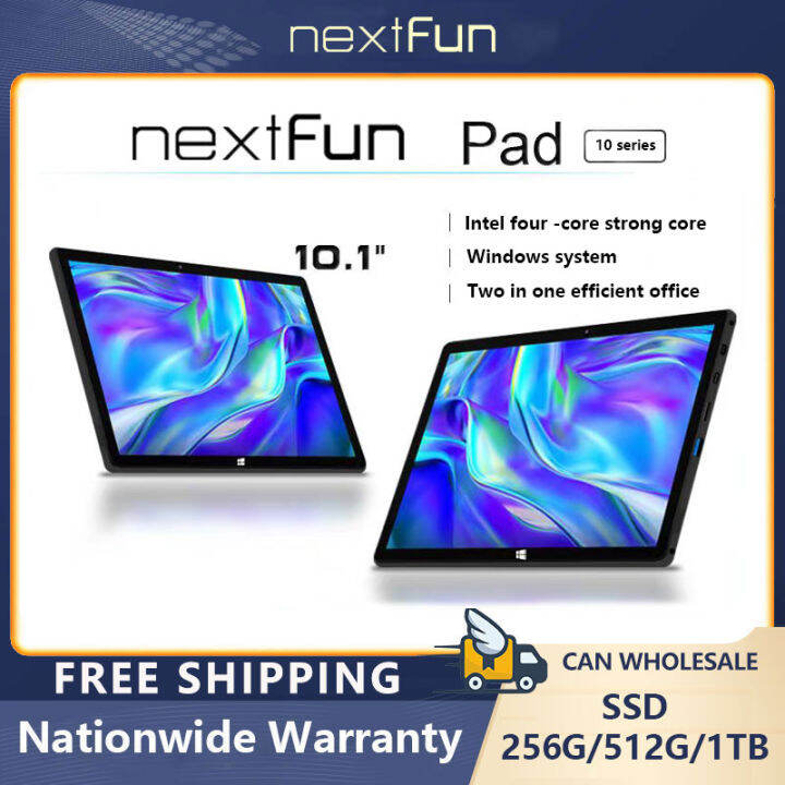 Nextfun Tablet 2-in-1 10.1-inch Windows Office Laptop Student Online ...