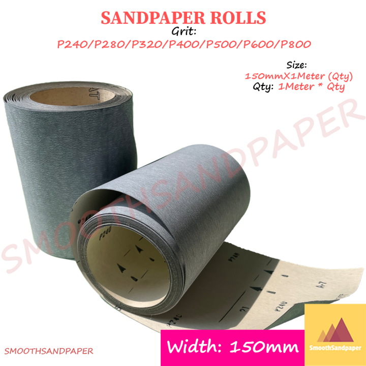Sandpaper Roll Silicon Carbide (Grey) Kertas Pasir (Kelabu) Amplas ...