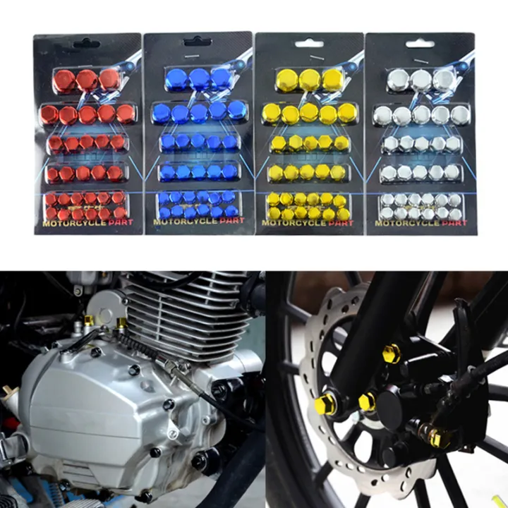 Motorcycle Engine Decoration Plastic Screw Cap Motorcycle Modification ...