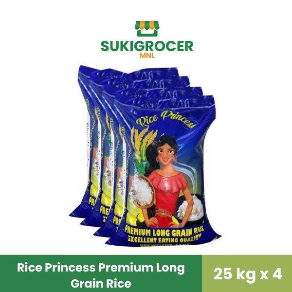 Rice Princess Premium Long Grain Rice 25KG x 4 | Lazada PH