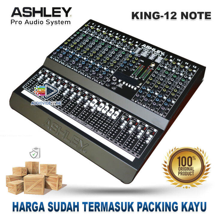 MIXER ASHLEY KING 12 NOTE ORIGINAL PROFESSIONAL MIKSER AUDIO 12 CHANEL BLUETOOTH FREE PACKING ...