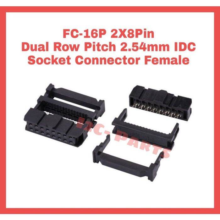 FC-16P Socket FC3-16P Soket ISP 16 Pin Konektor IDC 2x8 16P Female | Lazada Indonesia
