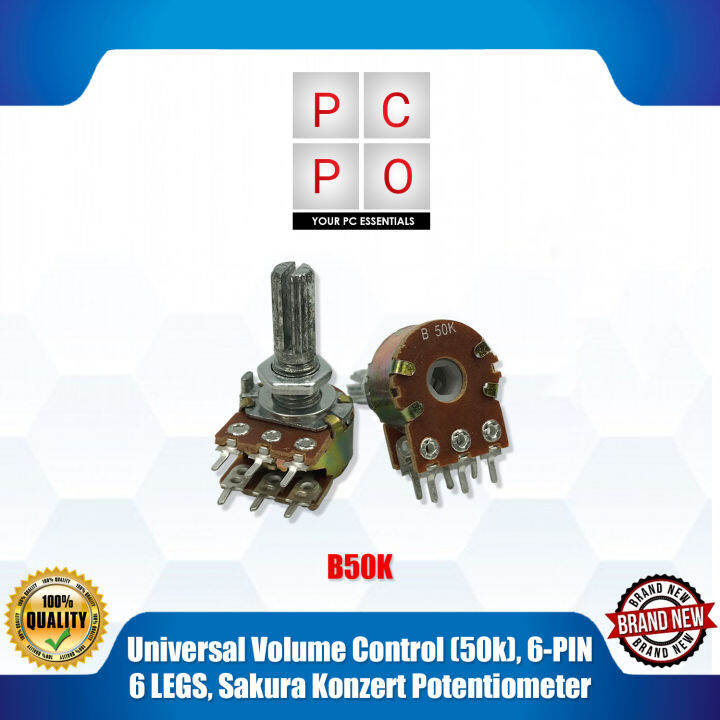 Universal Volume Control (50k), 6-PIN, 6 LEGS, Sakura Konzert ...