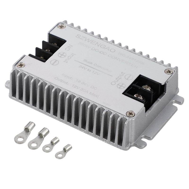 Unbranded DC To DC Power Step-Up Voltage Regulators DC 24V Step Down To 12V 30A 360W Converter ...