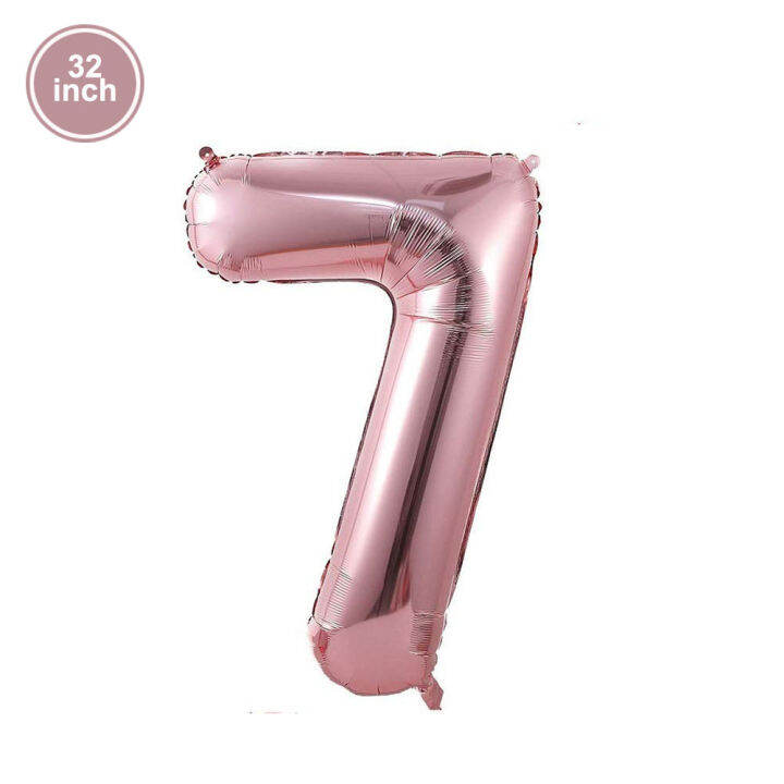 Number 7 Balloon 7 Digit Balloons Seven Blue Figure Green Globe 7th ...