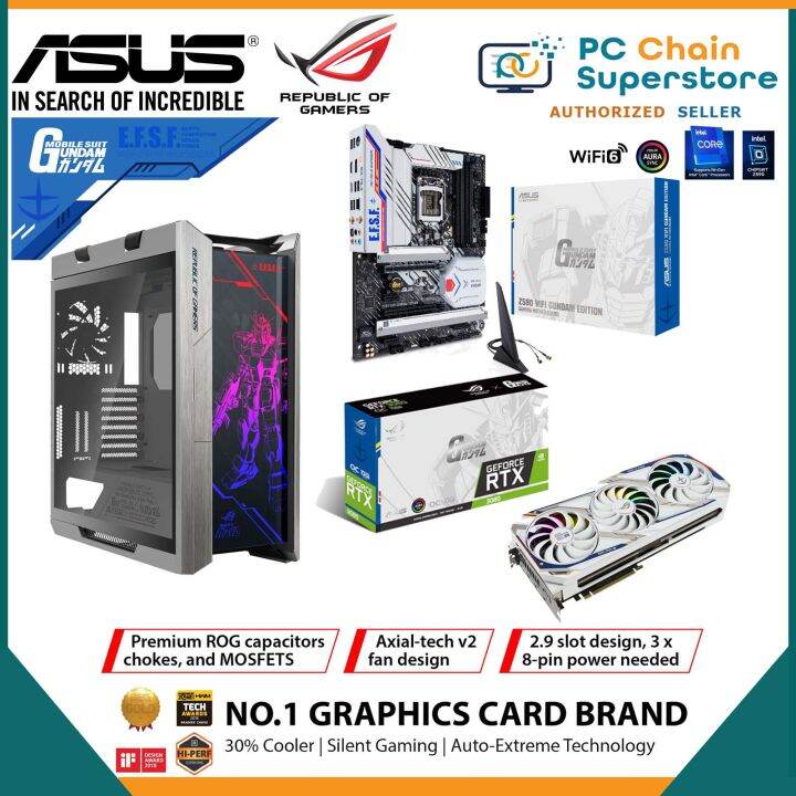 Powered By ASUS Gundam Bundle Set - ASUS ROG STRIX RTX 3080 Gundam ...